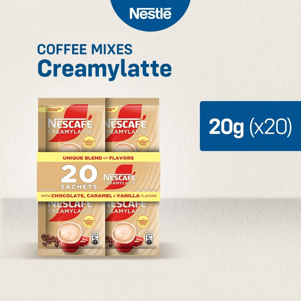 NESCAFE Creamy Latte 3-in-1 Coffee 20g - Pack of 20