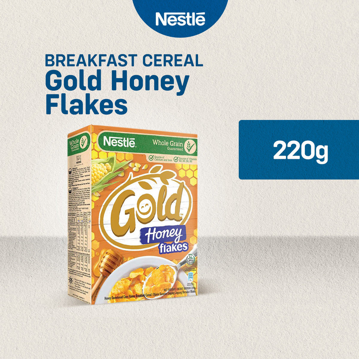 Gold Honey Flakes Breakfast Cereal 220g