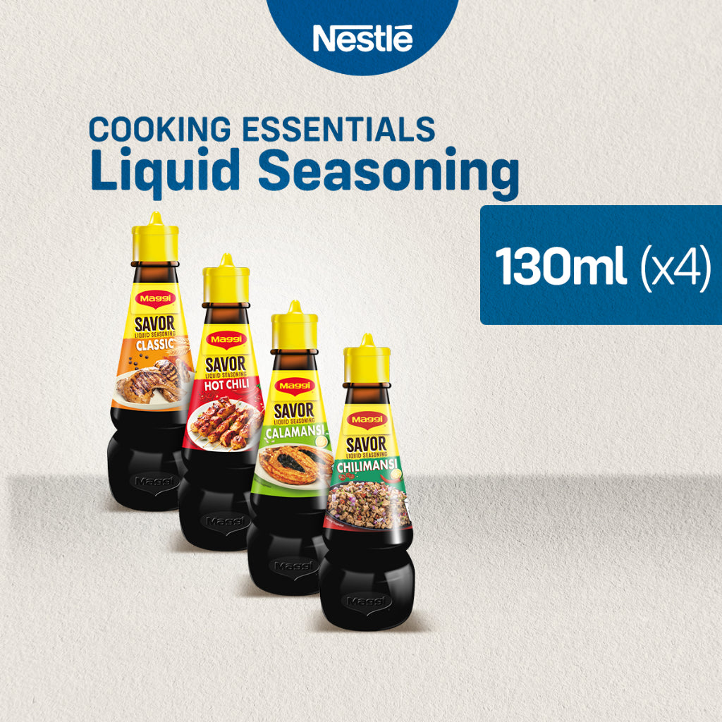 MAGGI Savor Liquid Seasoning All Variants 130ml (Classic, Chili, Calam