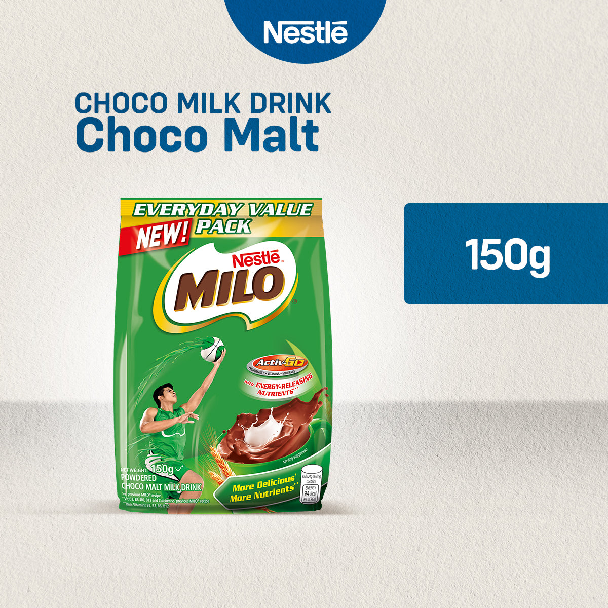 Milo Powdered Choco Malt Milk Drink 150g