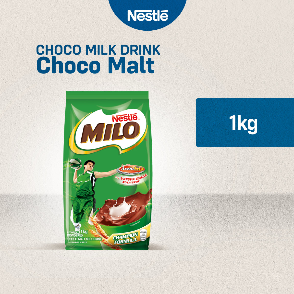Milo Powdered Choco Malt Milk Drink 1kg