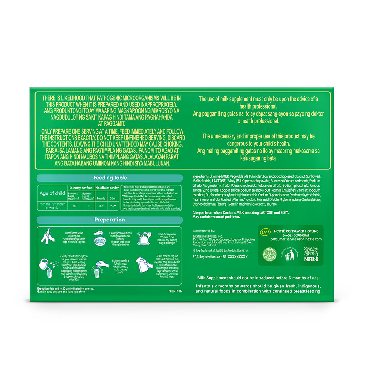 NESTOGEN Stage Three Milk Siupplement Powder for Children 1-3 Years Ol