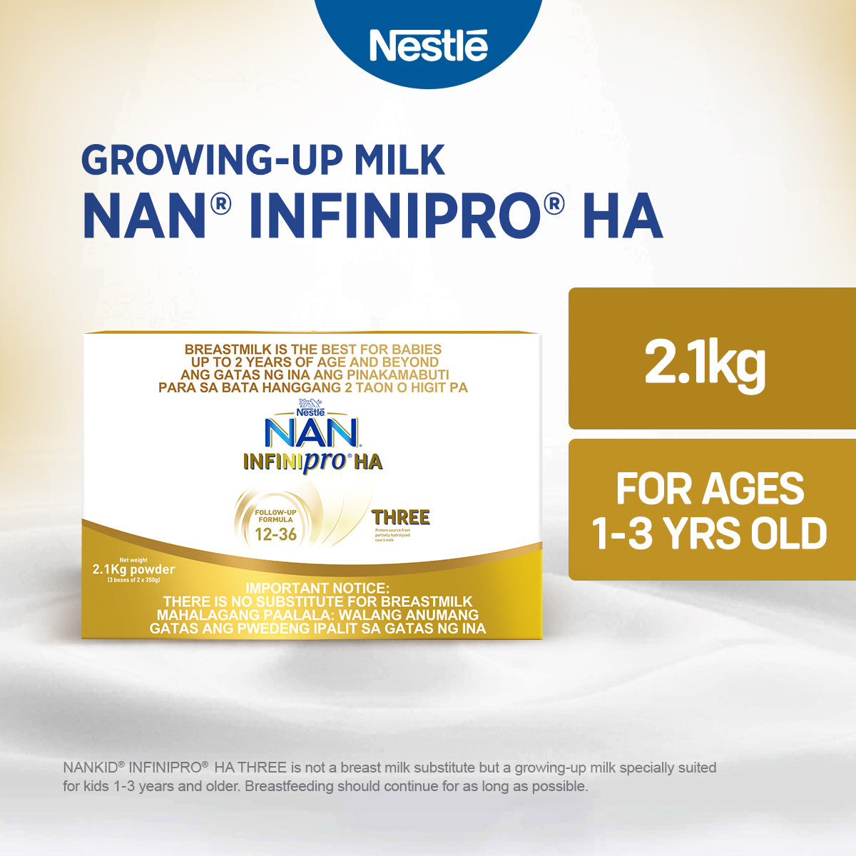 Nan Infinipro HA Three Milk Supplement for Children 1 to 3 Years Old 2