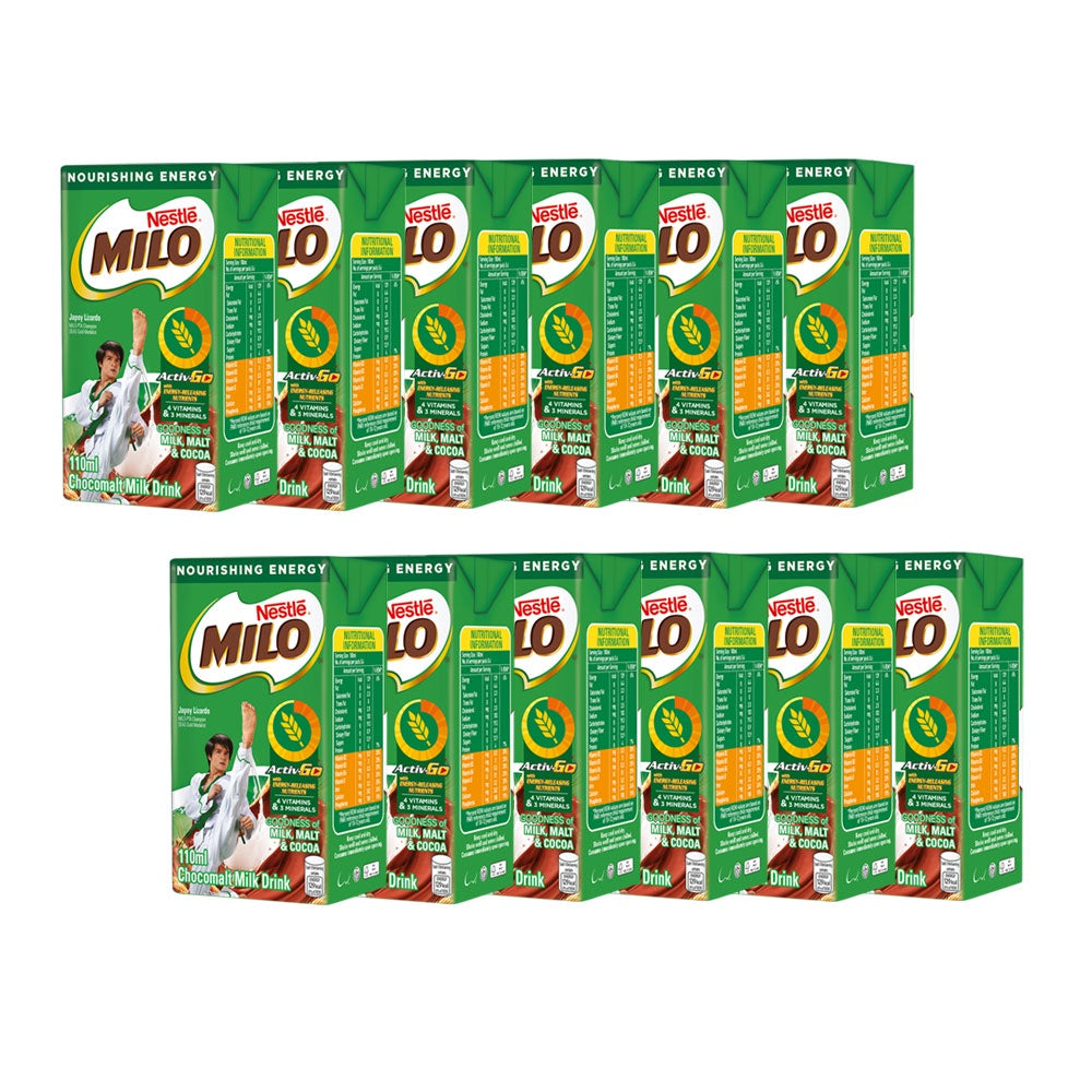 MILO Ready-to-Drink Flavoured Milk 110ml - Pack of 12