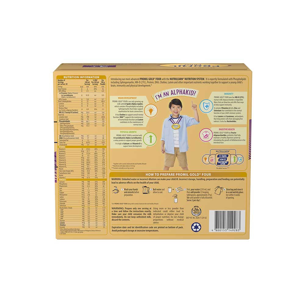 PROMIL GOLD FOUR Powdered Milk Drink for Pre-Schoolers 3 to 5 Years Ol