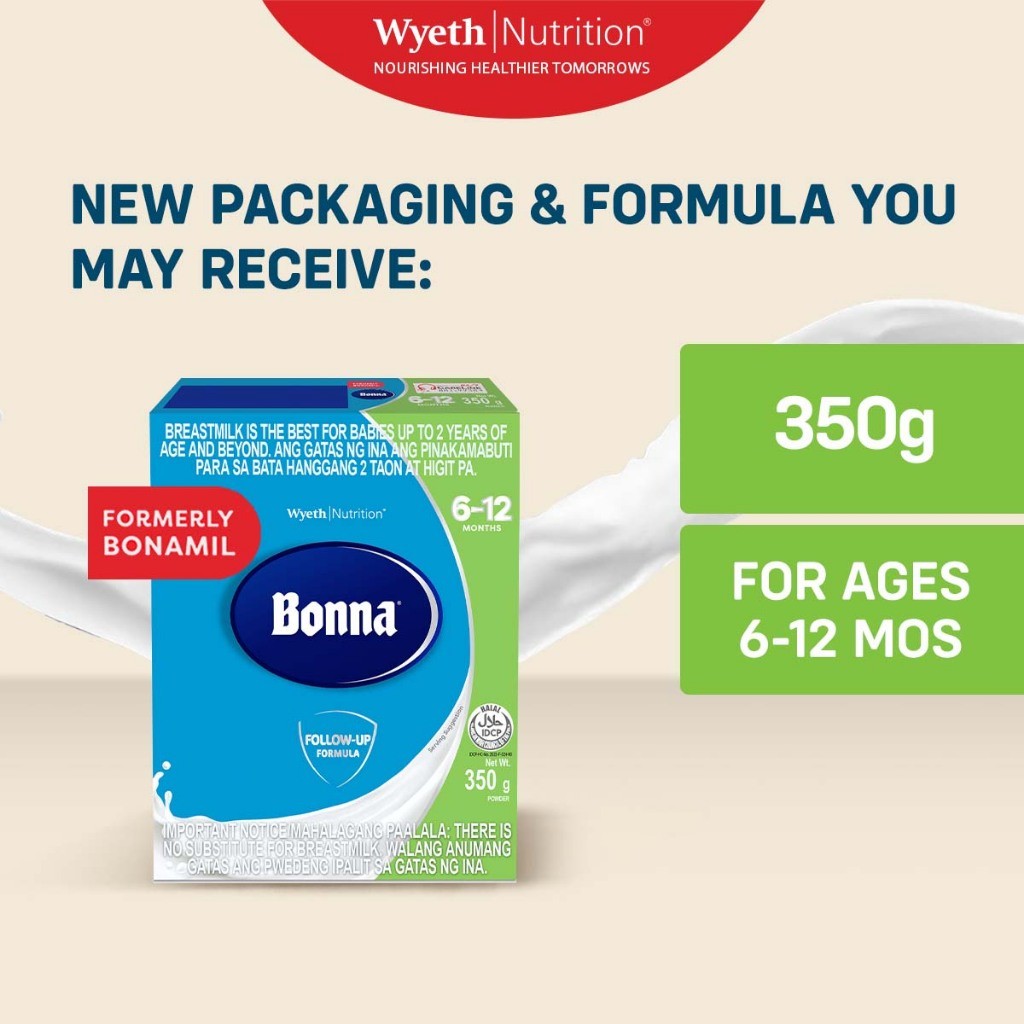 WYETH BONNA Stage 2 Infant formula for 6-12 Months 350g (formerly Bona