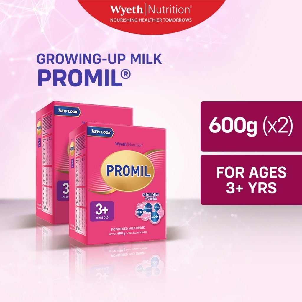 PROMIL FOUR Powdered Milk Drink for Over 3 Years Old 1.2kg (600g - Pac
