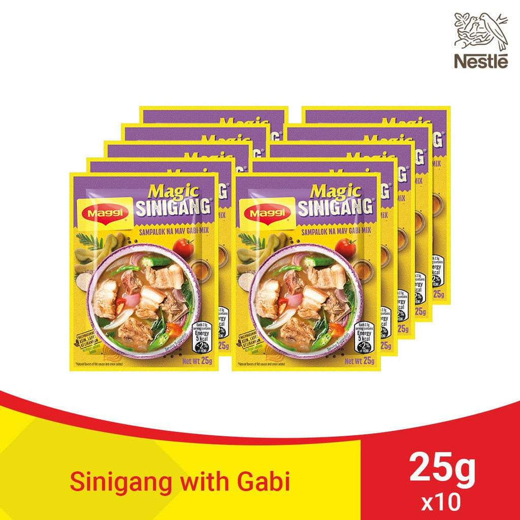 MAGGI Magic Sinigang Sampaloc Mix with Gabi 25g - Pack of 10