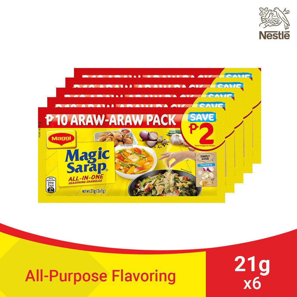 MAGGI Magic Sarap All-In-One Seasoning 21g - Pack of 6