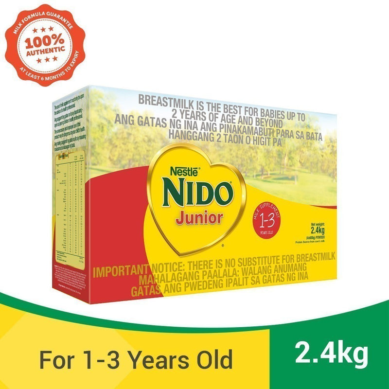 NIDO Junior Powdered Milk Drink For Children 1 to 3 Years Old 2.4kg