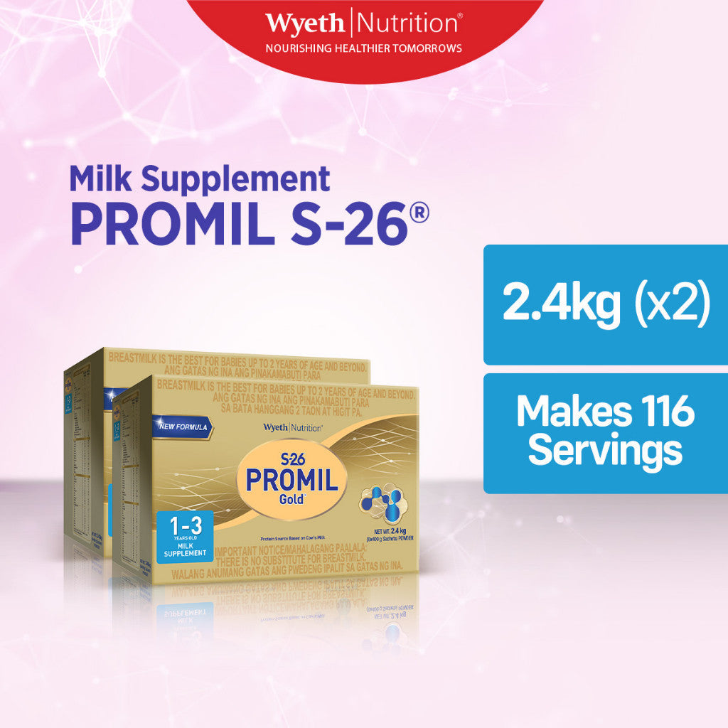 S-26 PROMIL GOLD THREE Milk Supplement for 1 to 3 Years Old 4.8kg (2.4