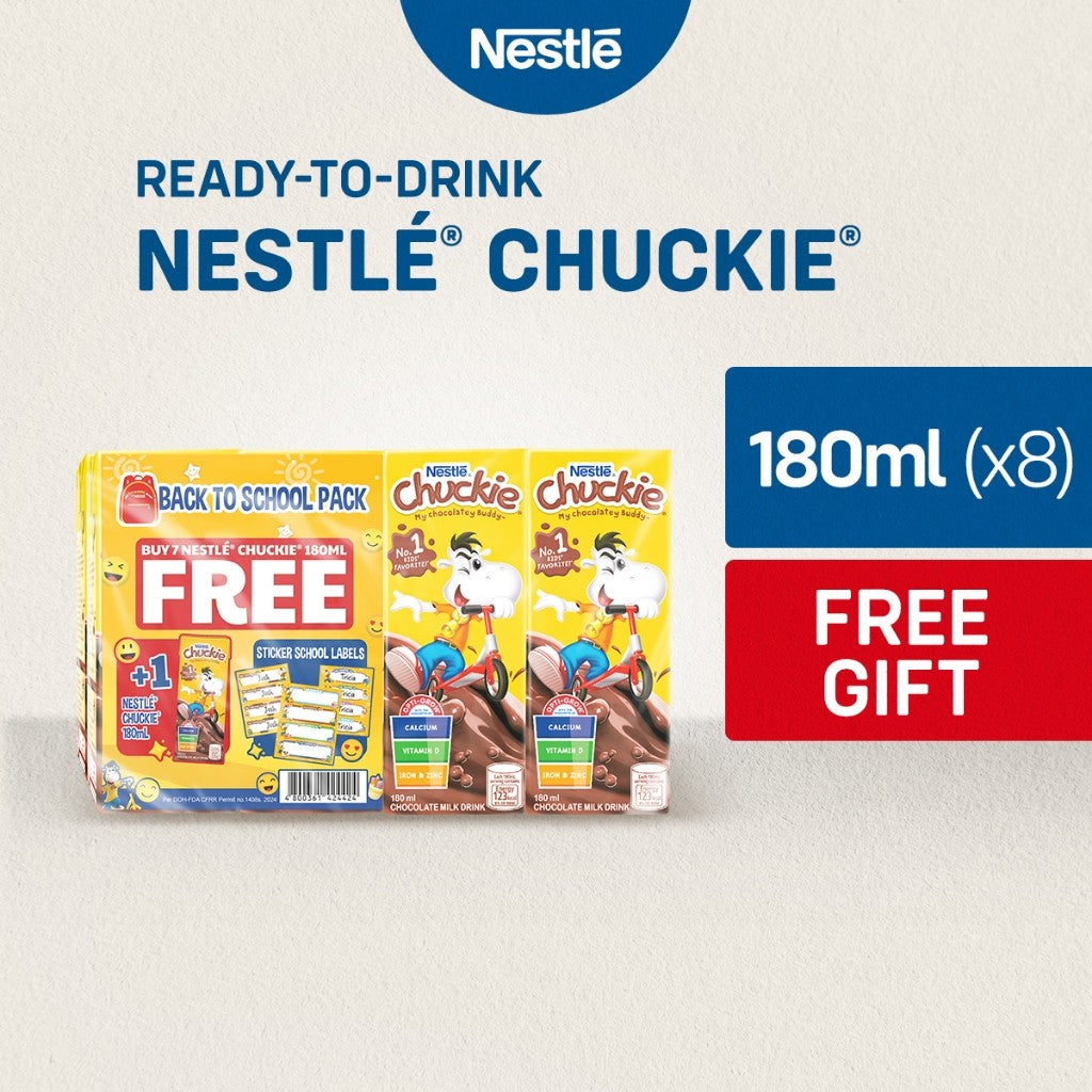 [Buy 7 Get 1] Nestle Chuckie Chocolate Milk Drink 110ml - Pack of 7+1