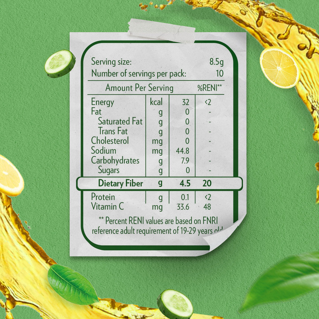 Nestea Cleanse Lemon Cucumber Powdered Green Tea with Fiber 250mL - Pa