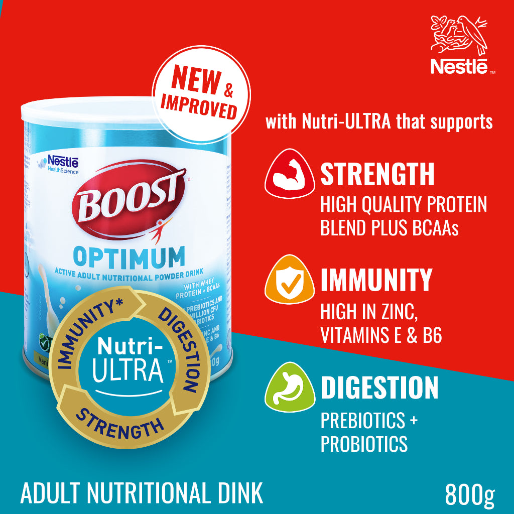 Boost Optimum Vanilla Adult Milk Powder 800g