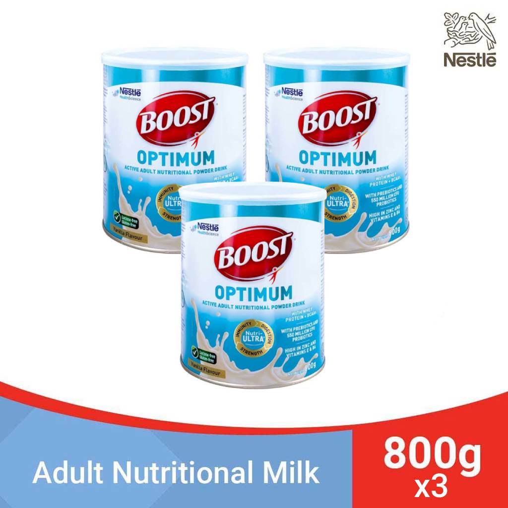 Nestlé Boost Optimum Vanilla Adult Milk Powder 800g