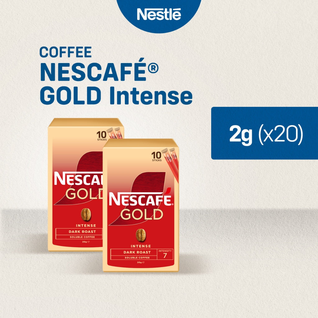 Nescafe Gold Intense Premium Instant Coffee Sticks 2g - Pack of 20