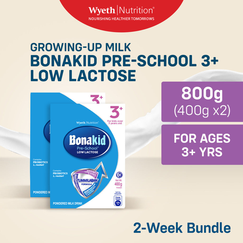 BONAKID PRE-SCHOOL 3+ Low Lactose Growing-Up Milk for Children 3+ Year