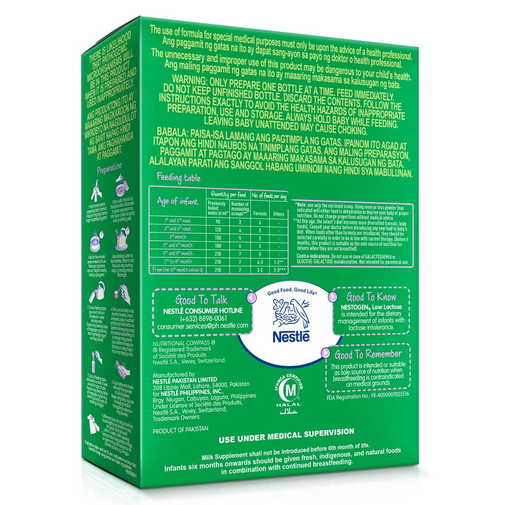 NESTOGEN Low Lactose Milk Supplement Powder for Children 1-3 Years Old