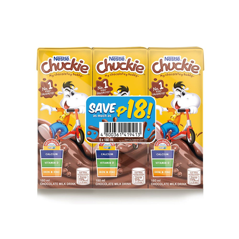 Chuckie Opti-Grow Baon Saver's Pack 180ml x 6