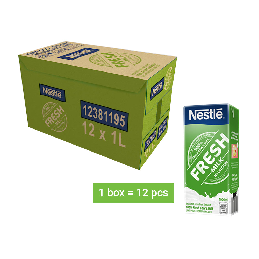 NESTLÉ Fresh Milk 1L Hi-Calcium - Pack of 12
