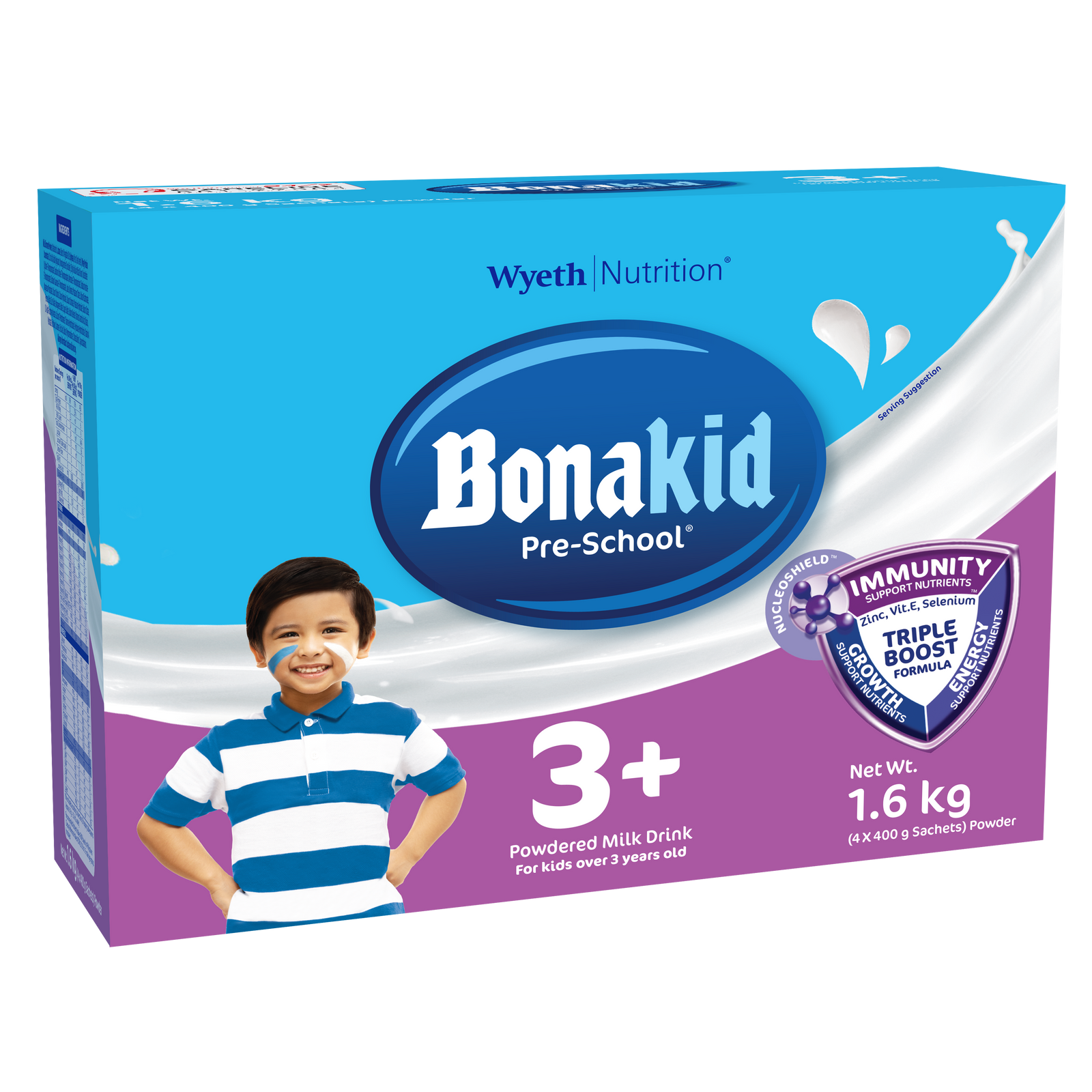 BONAKID PRE-SCHOOL®3+ Powdered Milk Drink for Children Over 3 Years Ol
