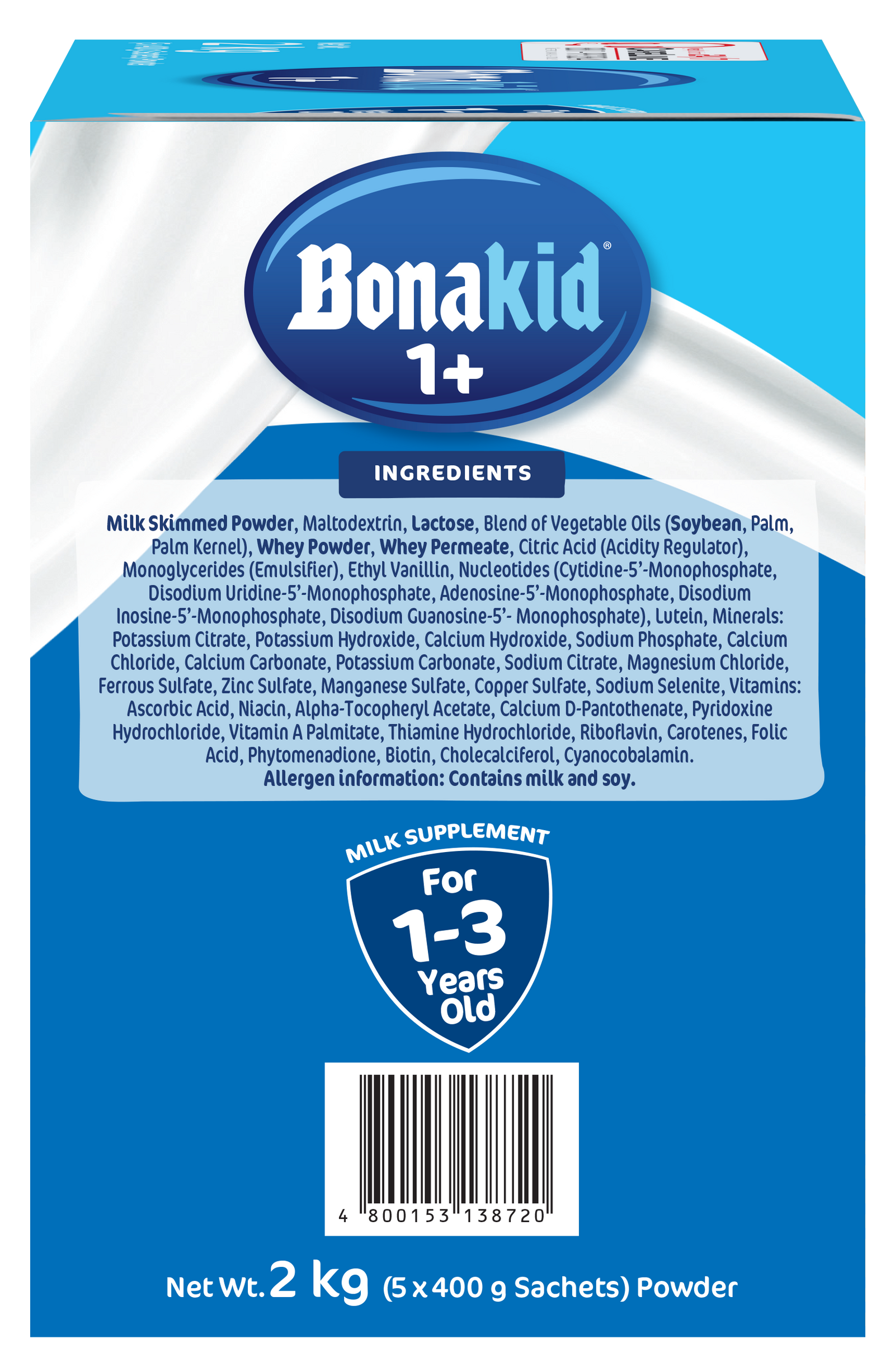 Bonakid Stage 3 Milk Supplement for Children 1 to 3 Years Old 2kg