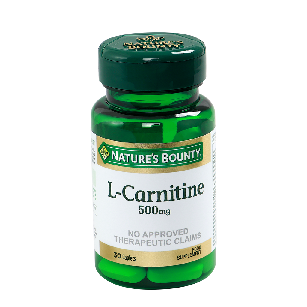 Nature's Bounty L-Carnitine Food Supplement 500mg x 30 Caplets