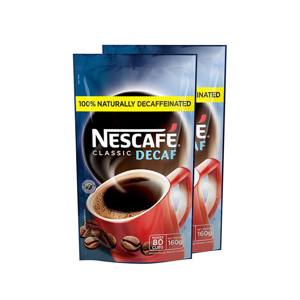 NESCAFÉ CLASSIC DECAF Instant Coffee 160g - Pack of 2