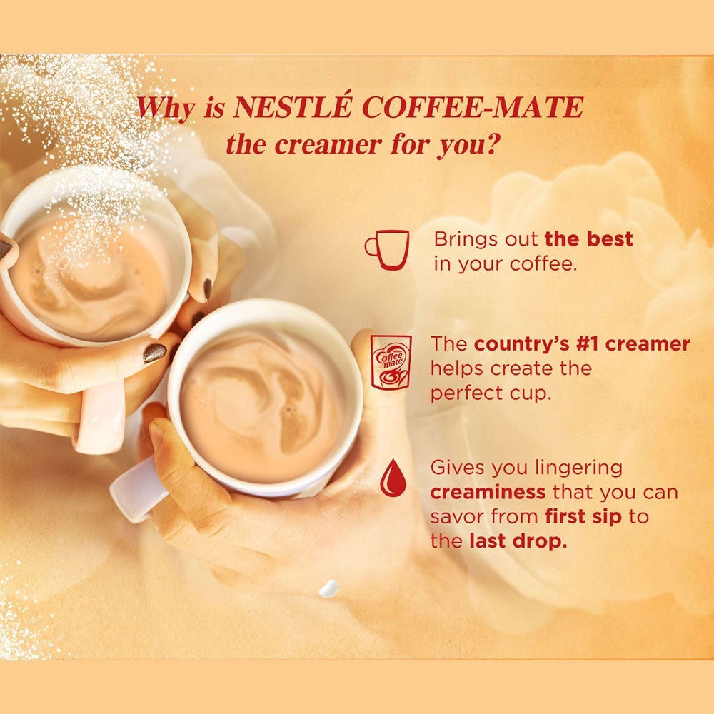 NESCAFE Classic Instant Coffee 1.9g - Pack of 96 with COFFEE-MATE Coff